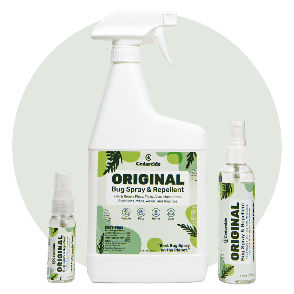 Get Rid of Bugs with our Original Bug Spray Kit | Cedarcide