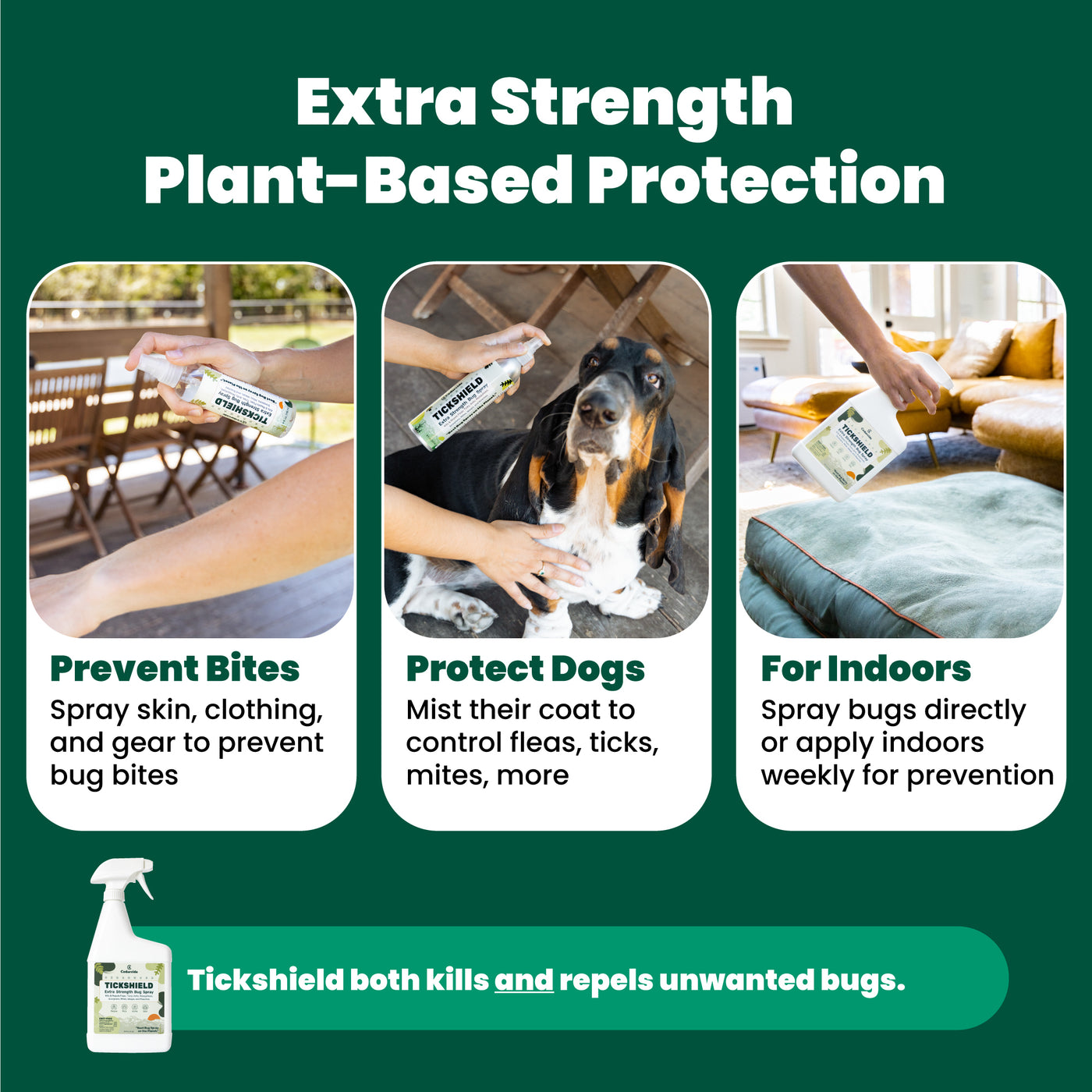 Repel Ticks with our Pet Safe Tickshield Bug Spray | Cedarcide