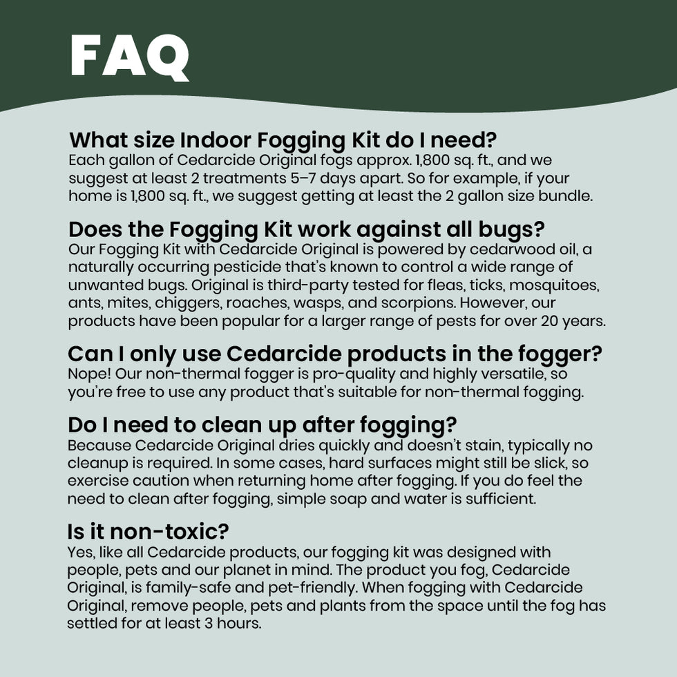 The Pet-Safe Indoor Fogging Kit for Beginners | Cedarcide
