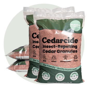 Say Goodbye to Biting Bugs with Cedar Granules | Cedarcide