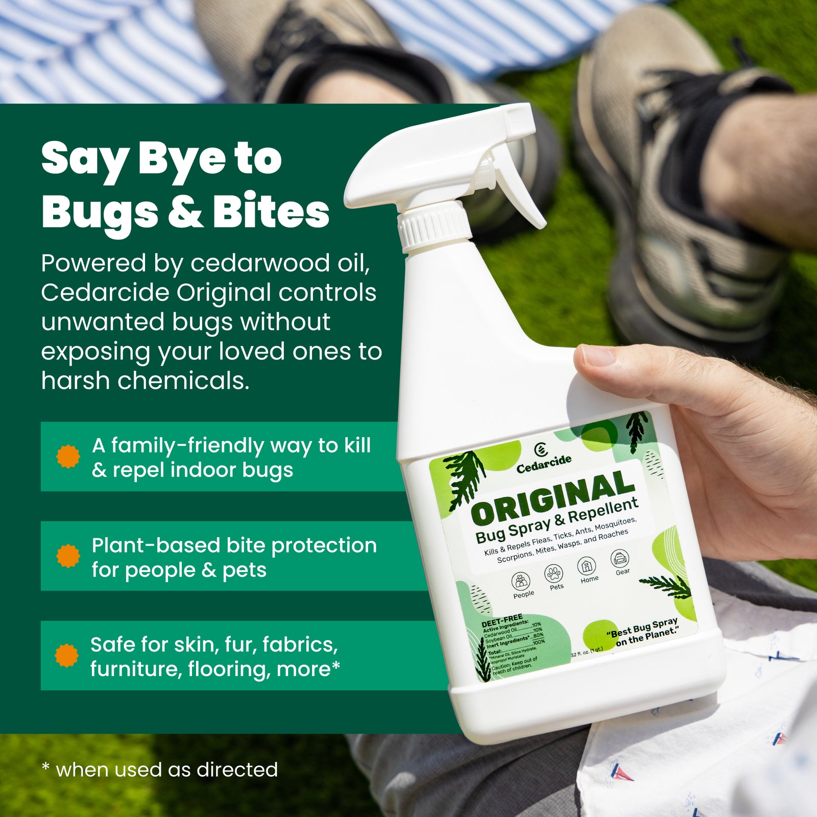 Get Rid of Bugs with our Original Bug Spray Kit | Cedarcide