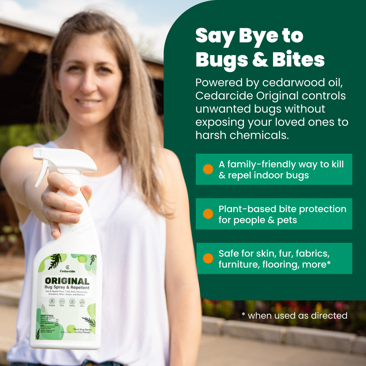 Get Rid of Bugs with a Plant Powered Bug Spray | Cedarcide